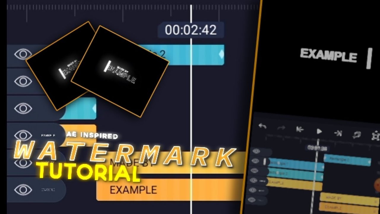 Ae Inspired Watermark Tutorial On Alight Motion - YouTube