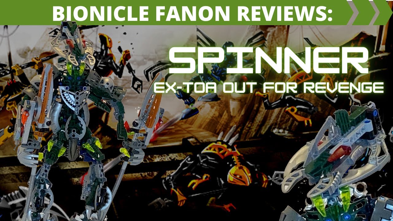 Spinner: Dark Hunter BIONICLE Fanon Review - YouTube