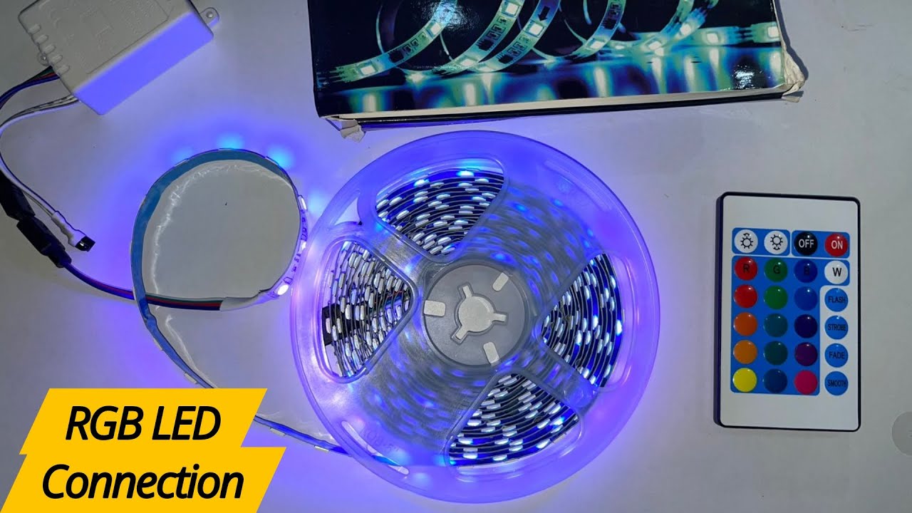 How to fix RGB Strip light with remote controller. Led Strip लाइट का ...