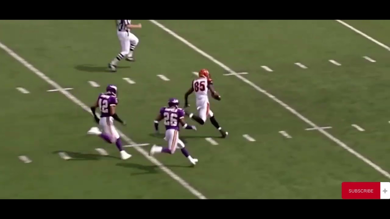 Carson Palmer finds Chad Johnson for a insane big touchdown play!!! Nice throw and play! Nice ...