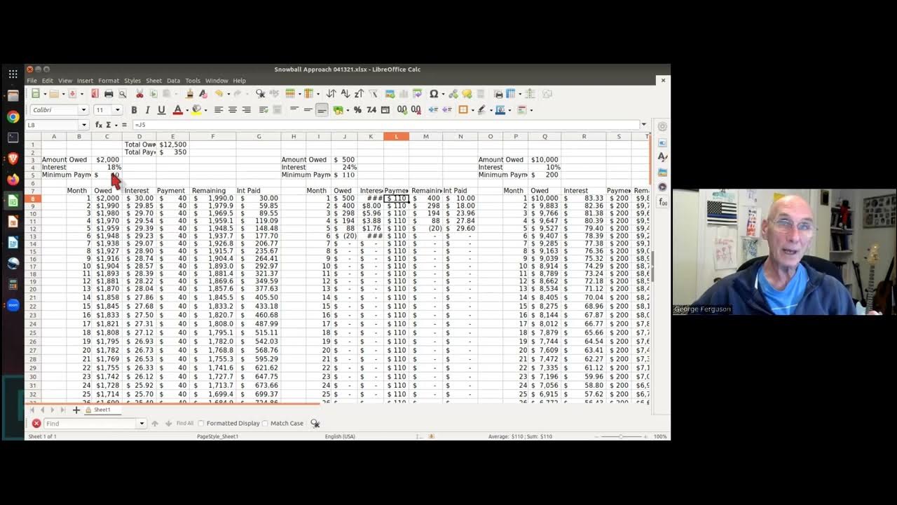 Using Excel File for Snowball Approach - YouTube