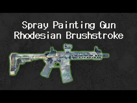 Spray Painting a Gun! The US Army way, in Rhodesian Brushstroke