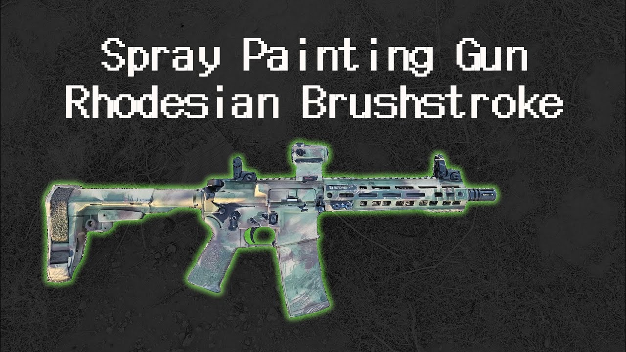 Spray Painting a Gun! The US Army way, in Rhodesian Brushstroke - YouTube