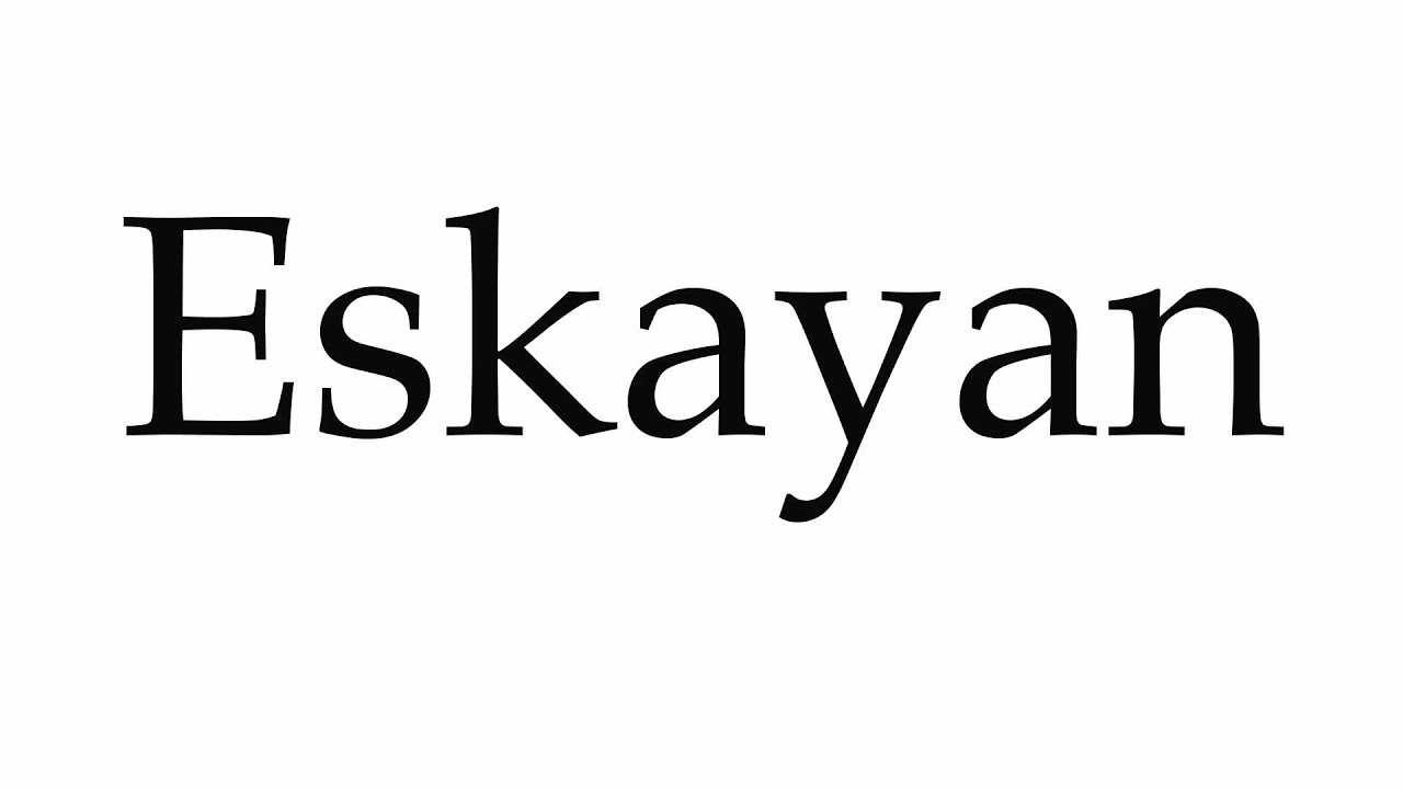 How to Pronounce Eskayan - YouTube