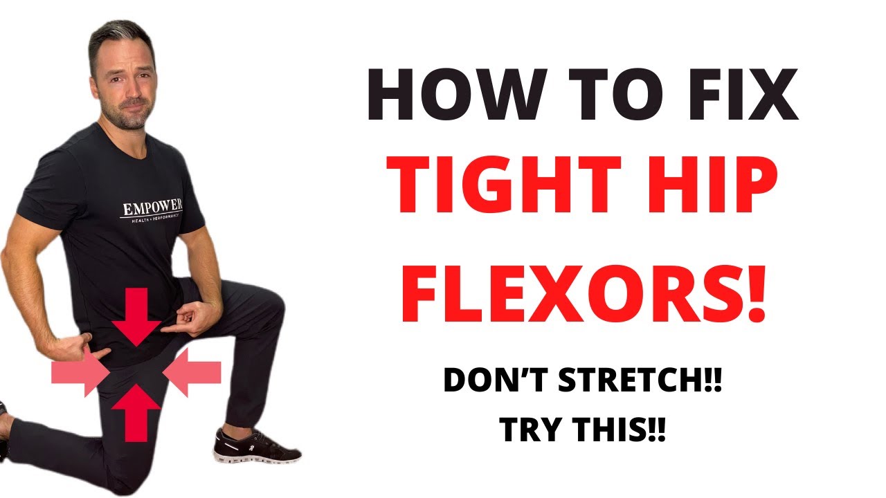How to fix TIGHT HIP FLEXORS!! - YouTube