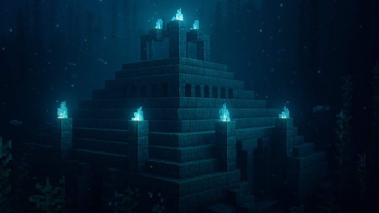 Logic when you find an underwater ocean temple in Minecraft! - YouTube