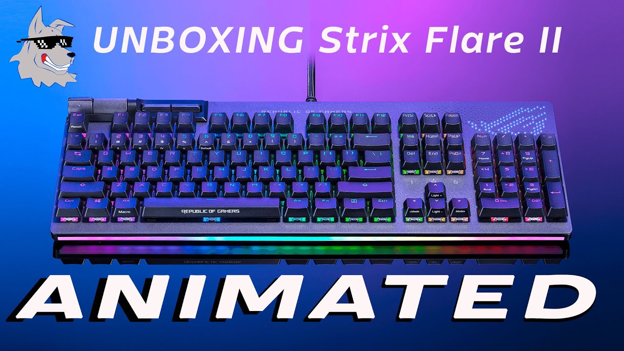 Unboxing Asus ROG Strix Flare II Animated - YouTube