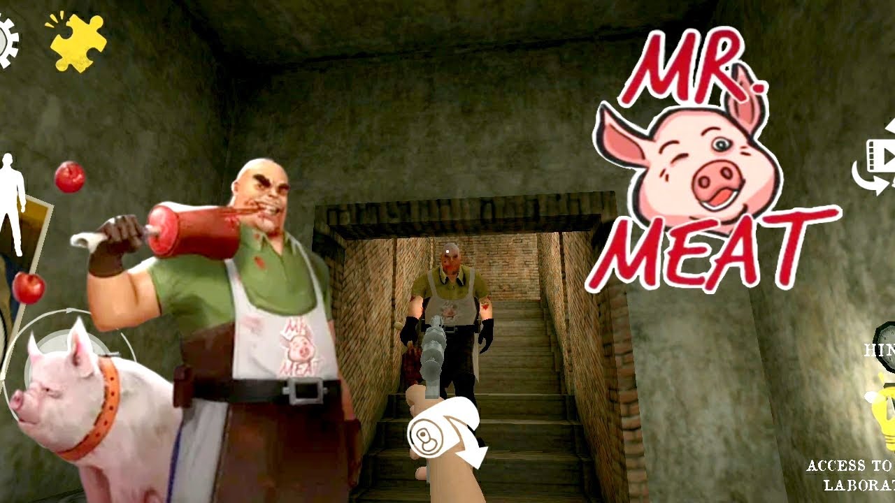 Mr meat gameplay. How to escape Mr meat. - YouTube