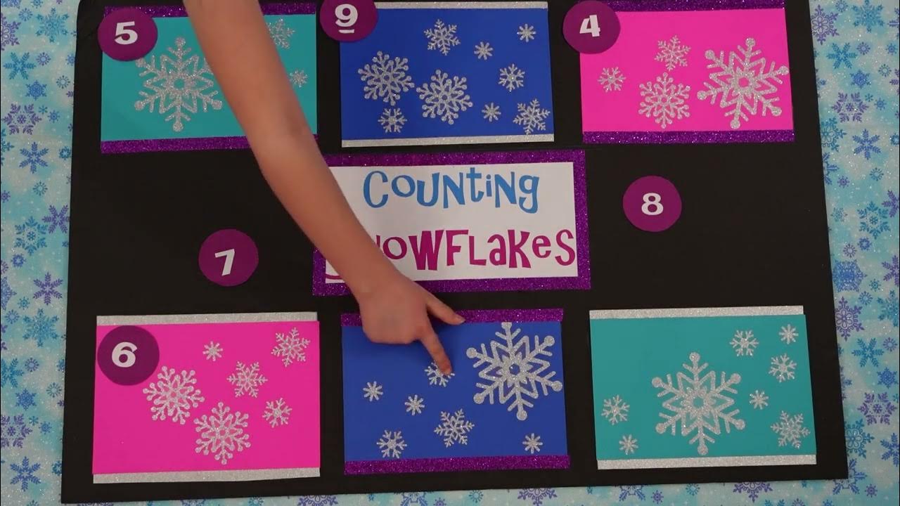 Counting Snowflakes -Kids Learning Video - YouTube