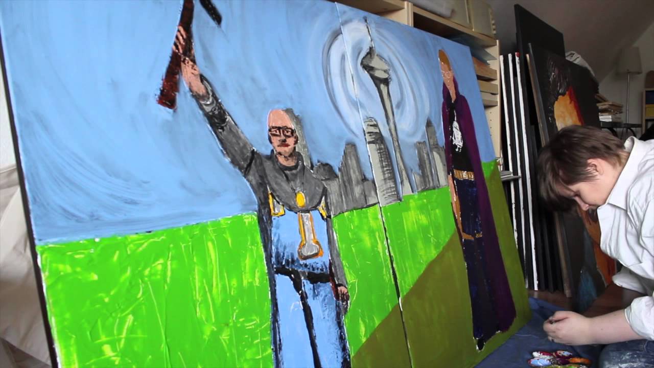 Acrylic Painting - Jim Darkmagic & Omin Dran (Mike & Jerry of Penny ...