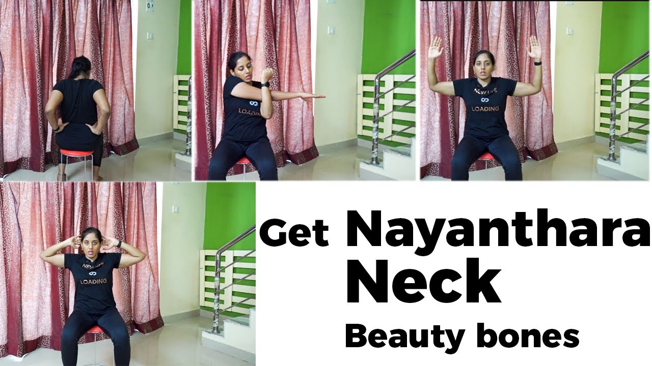 10 exercise to get Nayanthara neck at free time I fit Kannamma - YouTube