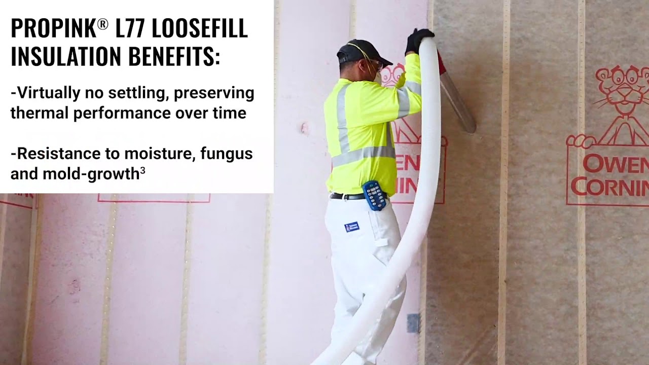 PROPINK® L77 Loosefill Insulation - YouTube
