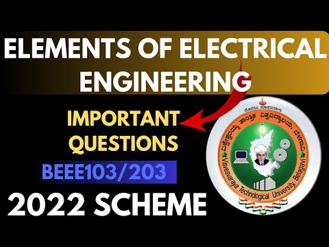 Vtu Elements Of Electrical Engineering important questions 💯 - YouTube