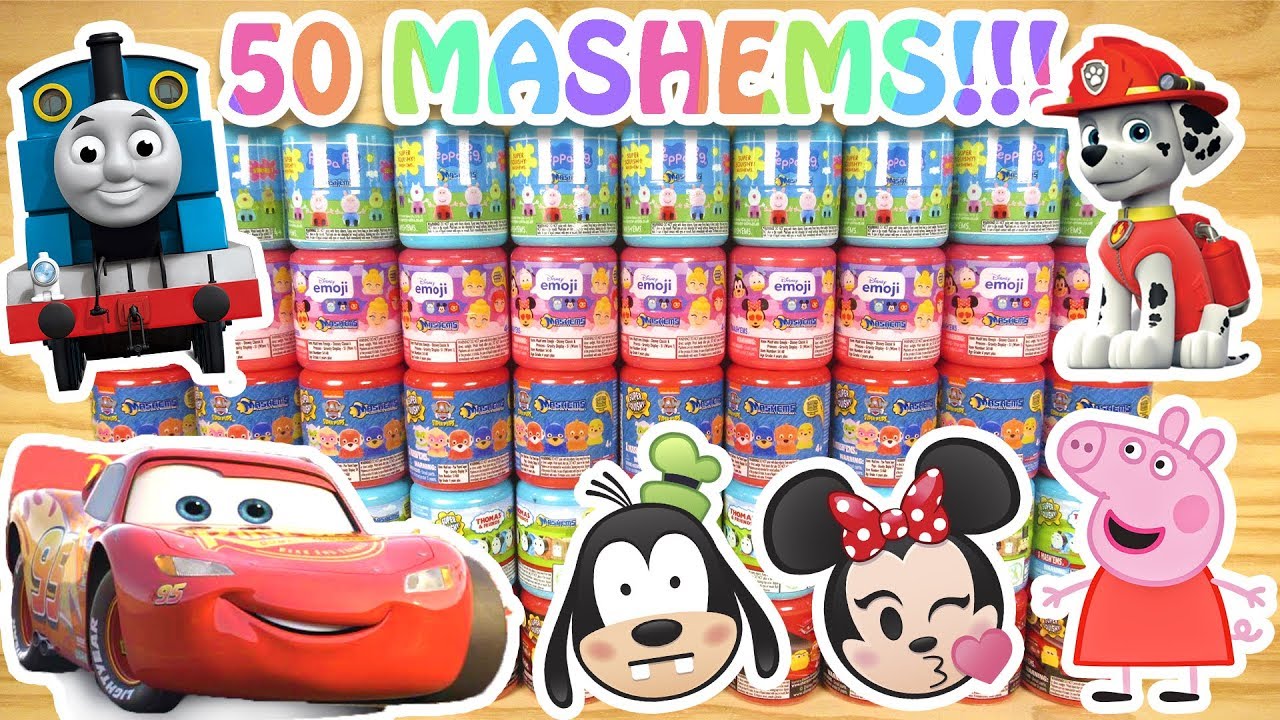 50 MASHEMS!! PEPPA PIG, PAW PATROL, EMOJI MOVIE, CARS 3, & THOMAS AND ...