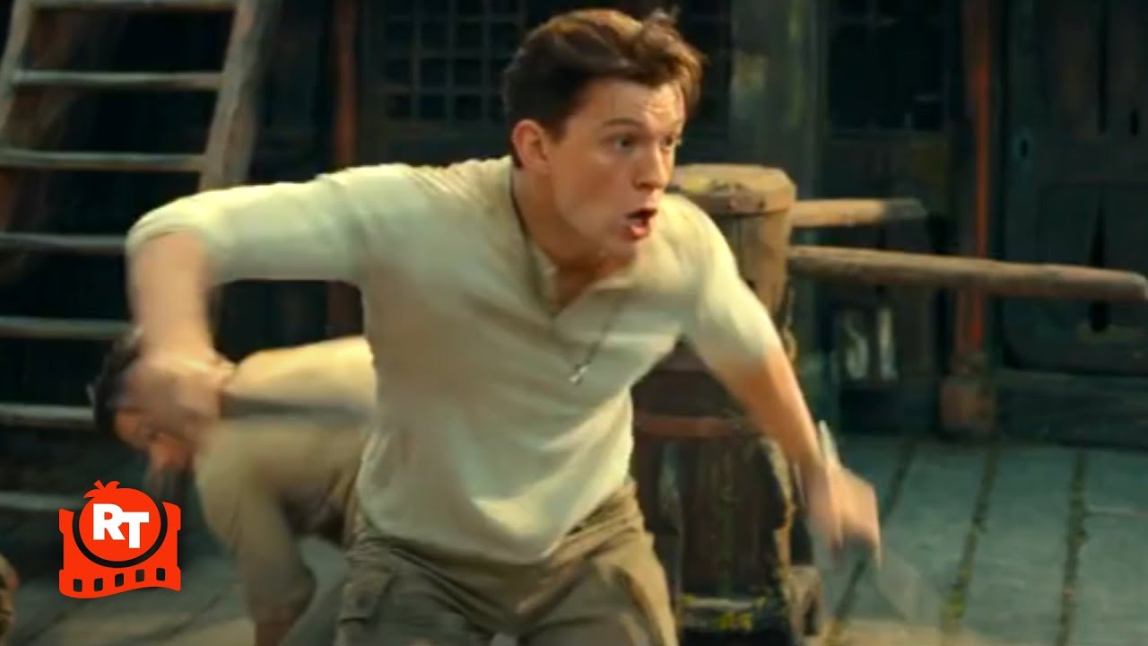 Uncharted (2022) - Flying Pirate Ship Fight Scene | Movieclips - YouTube