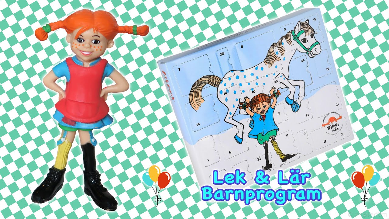 Vi öppnar Pippi Långstrumps roliga julkalender - Lek och lär ...