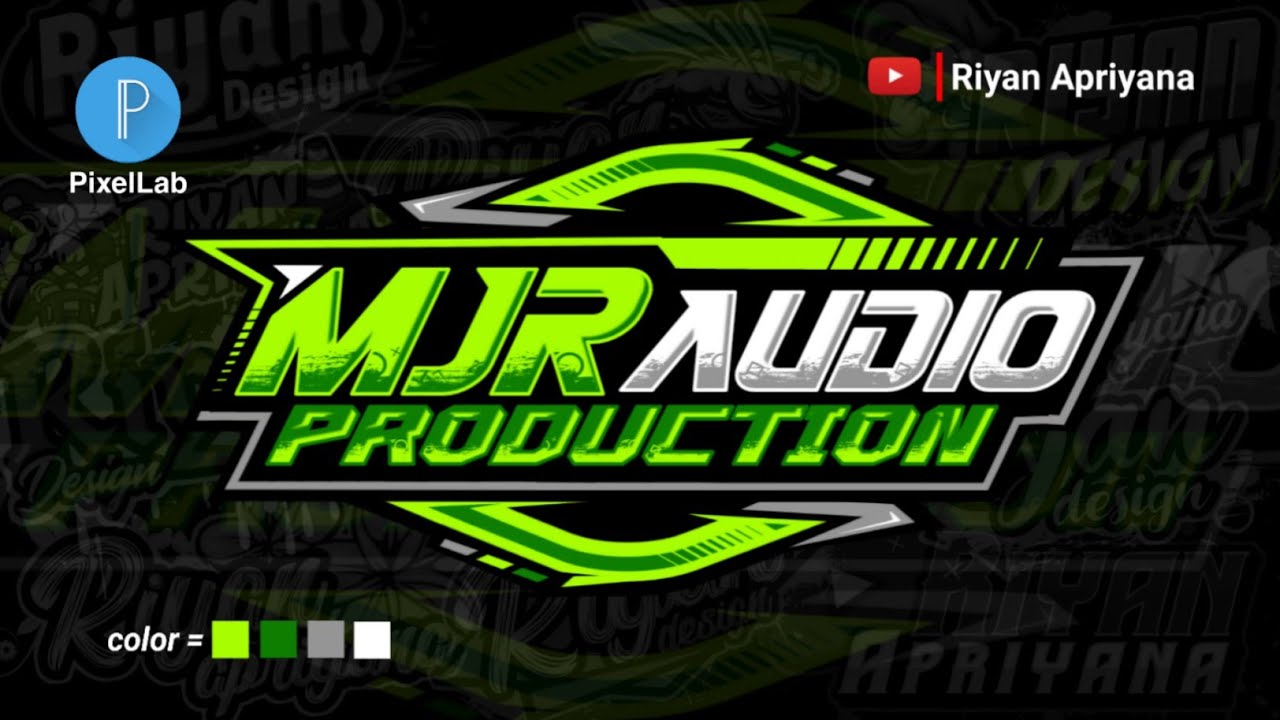 CARA MEMBUAT LOGO SOUND SYSTEM KEREN DI PIXELLAB | MJR AUDIO - YouTube