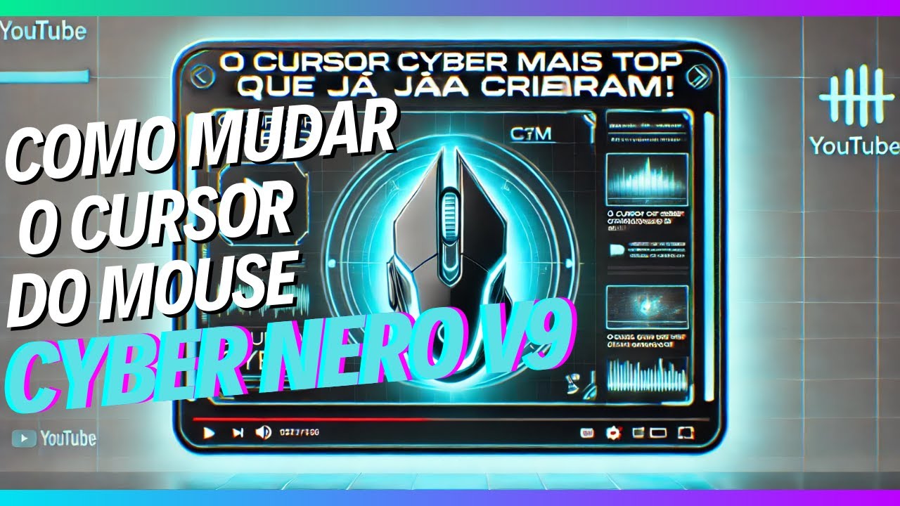 Como mudar o cursor do mouse - 2024 - O cursor Cyber mais top que já criaram! - YouTube