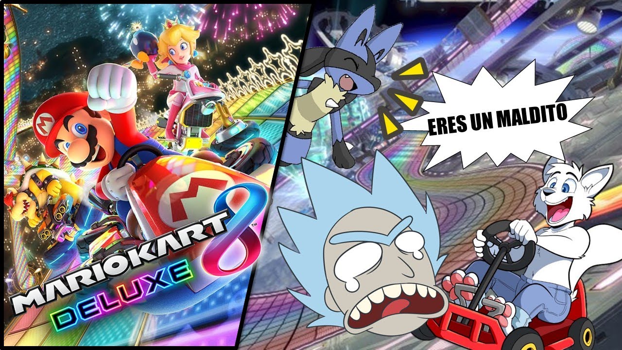 #27 LUCARIO ERES UN MALDITO!!! XD / Mario Kart 8 Deluxe (Switch) - YouTube