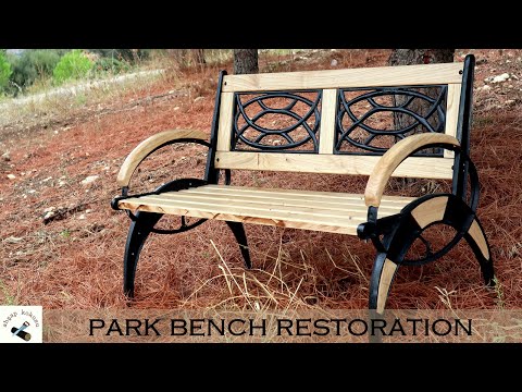 DIY Park Bench Restoration / Döküm Ayaklı Ahşap Bank Restorasyonu