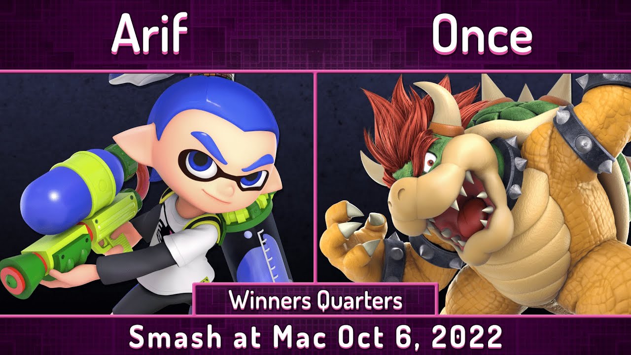 S@M Oct 6 2022 | Arif (Inkling) vs Once (Bowser) | Winners Quarters ...