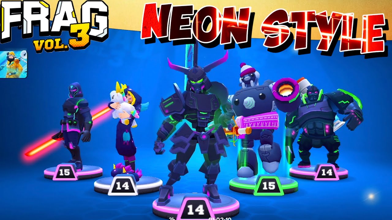 FRAG Pro Shooter Vol.3 - NEON Style😁Gameplay🔥(iOS,Android) - YouTube