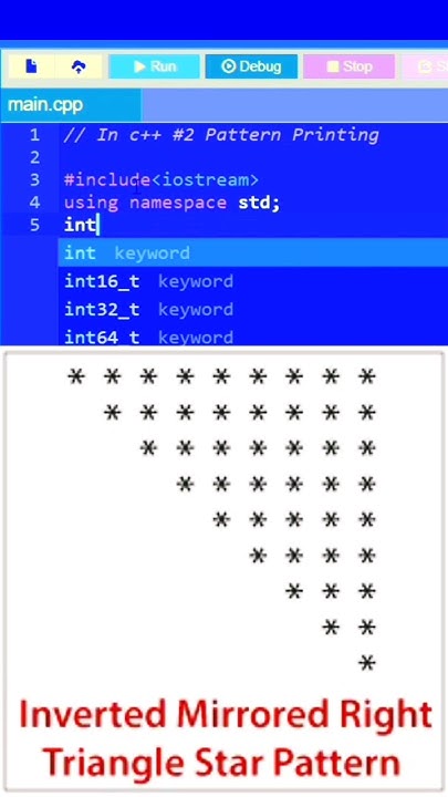 #2 C++ Program || Pattern Printing || Coding C++ #coding || C++ Programming Shorts #shorts # ...