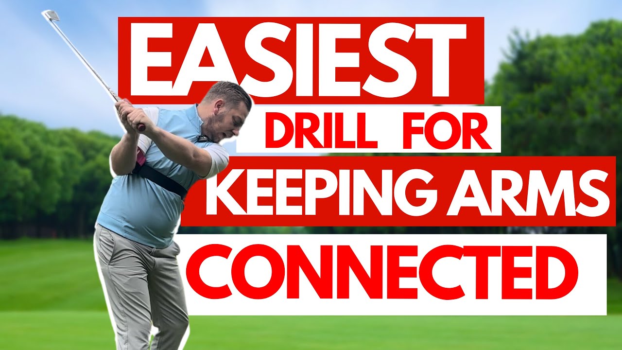 The BEST training aid to keep your arms CONNECTED in the golf swing ...