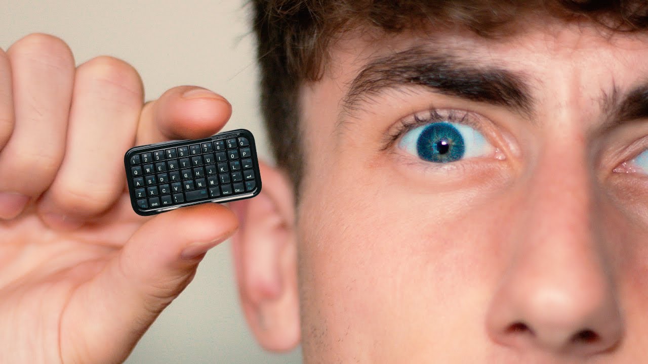 The World's SMALLEST Keyboard! (Nitro Type) - YouTube
