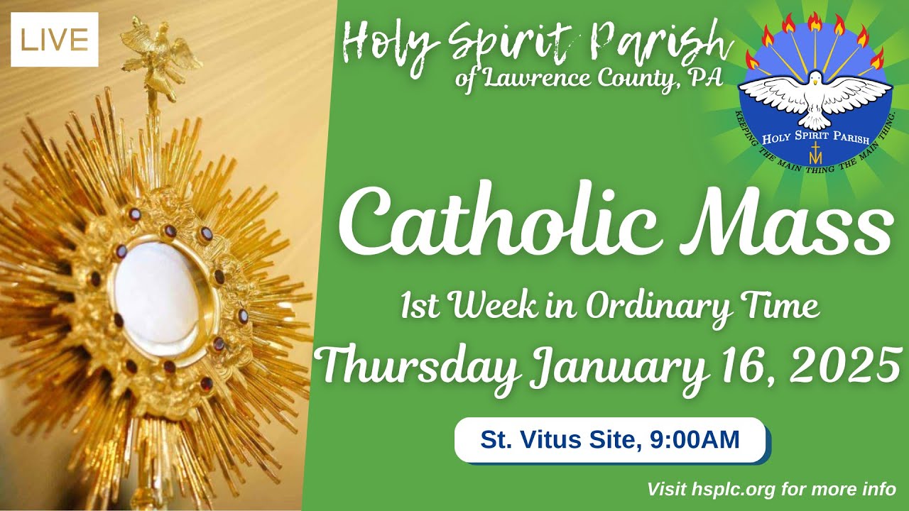 Thursday, January 16, 2025, 9:00AM Mass - YouTube