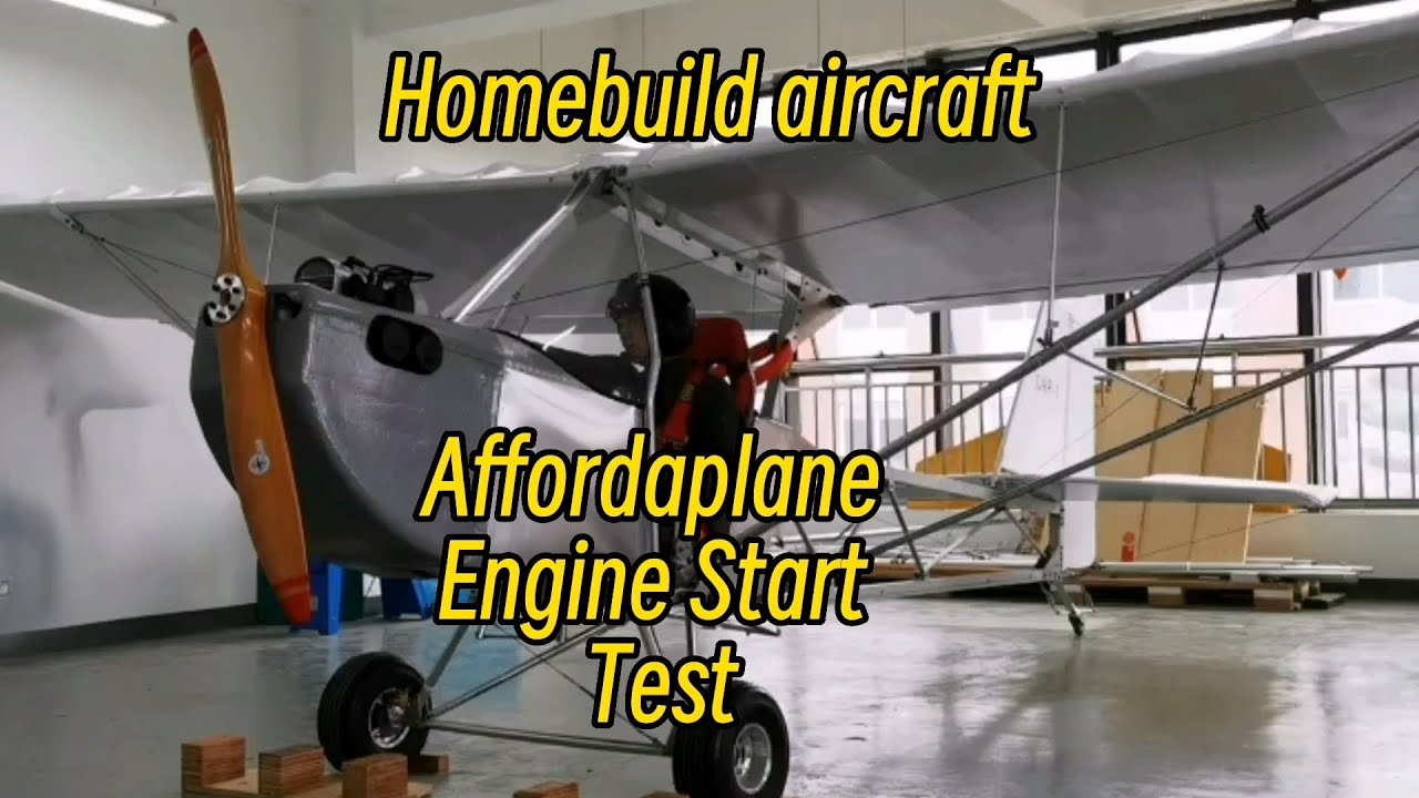 Affordaplane Engine Start Test - YouTube