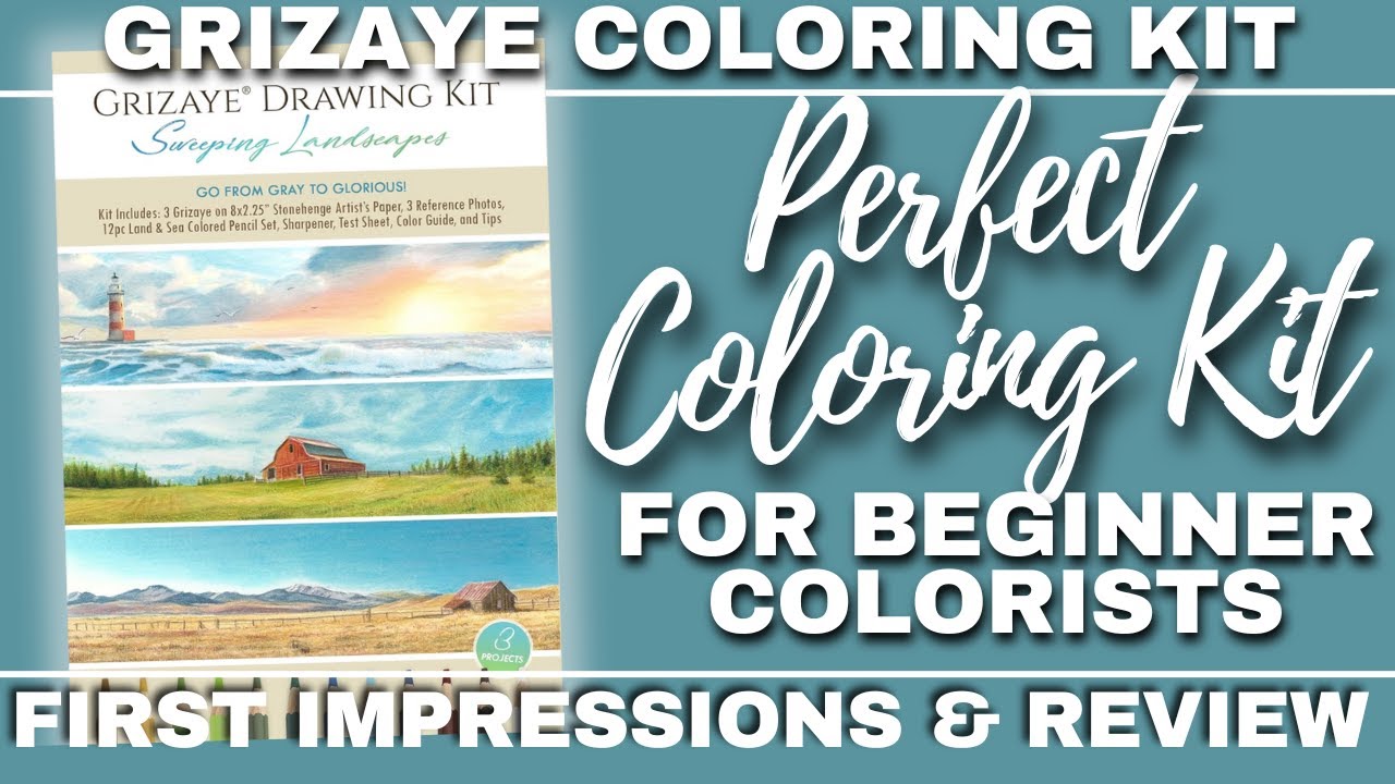 THE PERFECT COLORING KIT FOR BEGINNER COLORISTS | Grizaye Coloring Kit ...