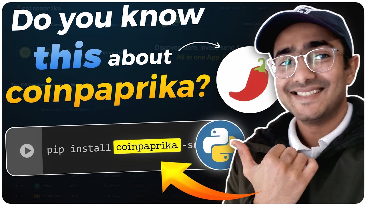 How to use CoinPaprika Python API to get *Reliable* Financial Data📈 - YouTube