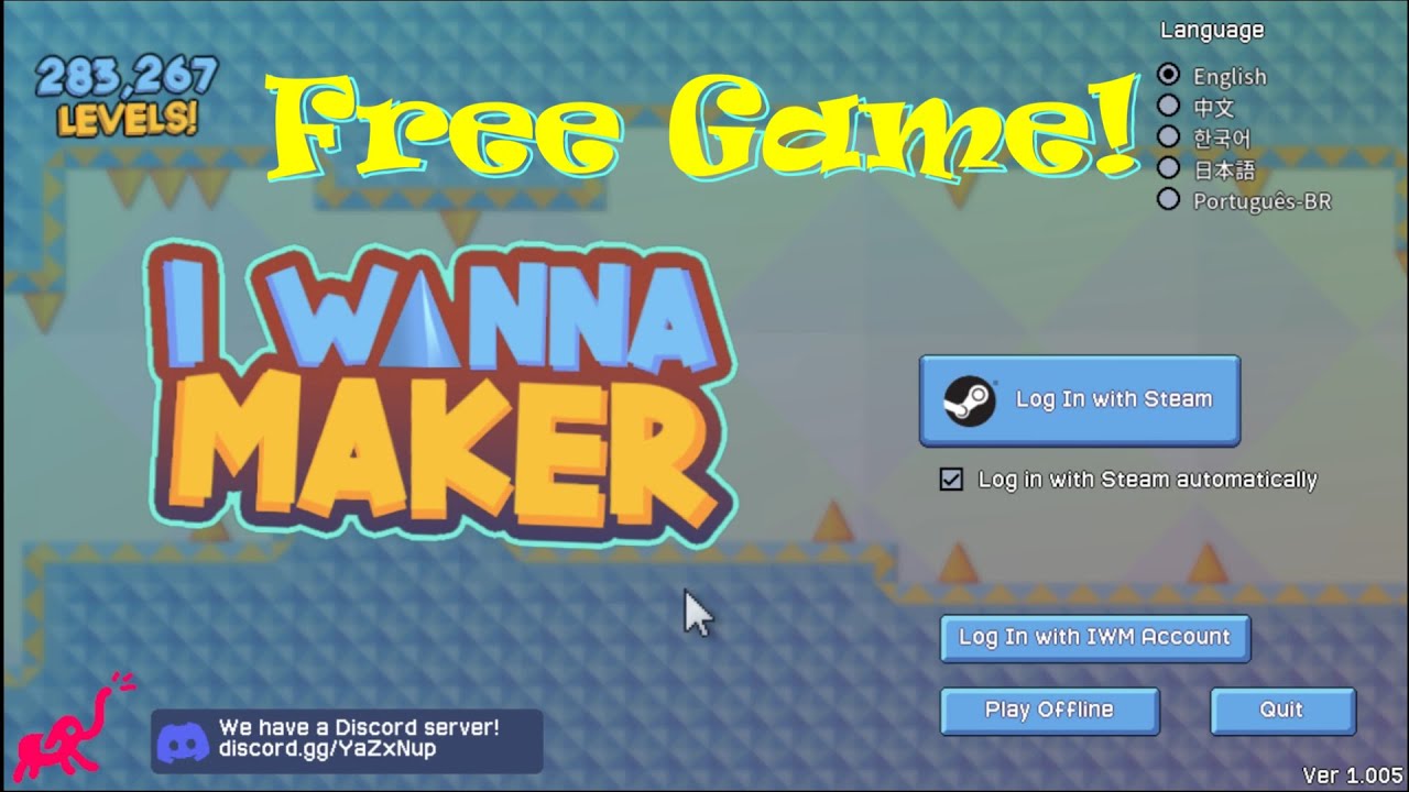 First Look - Free Game on Steam! - I Wanna Maker - YouTube