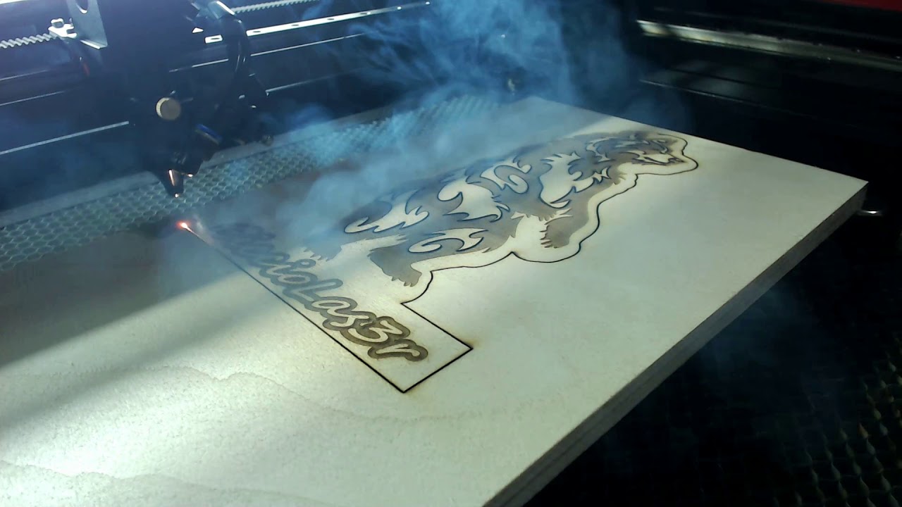 Laser 80W Co2 Ita #15 Primi lavori Incisione Logo CiccioLas3r su pioppo ...