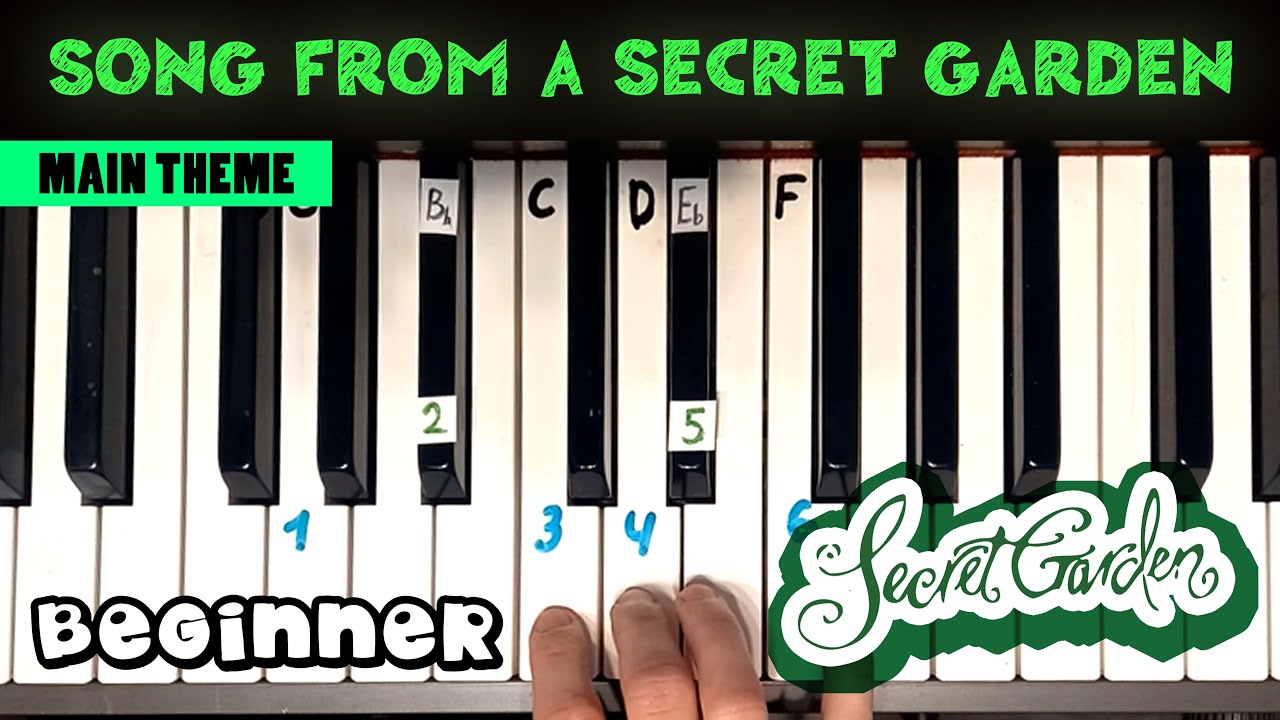 Secret Garden - Song from a Secret Garden | SUPER EASY Piano Tutorial ...