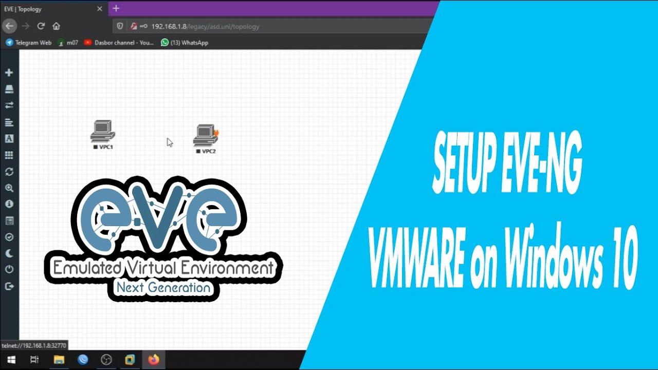 SETUP EVE-NG COMMUNITY EDITION DI VMWARE WINDOWS - YouTube