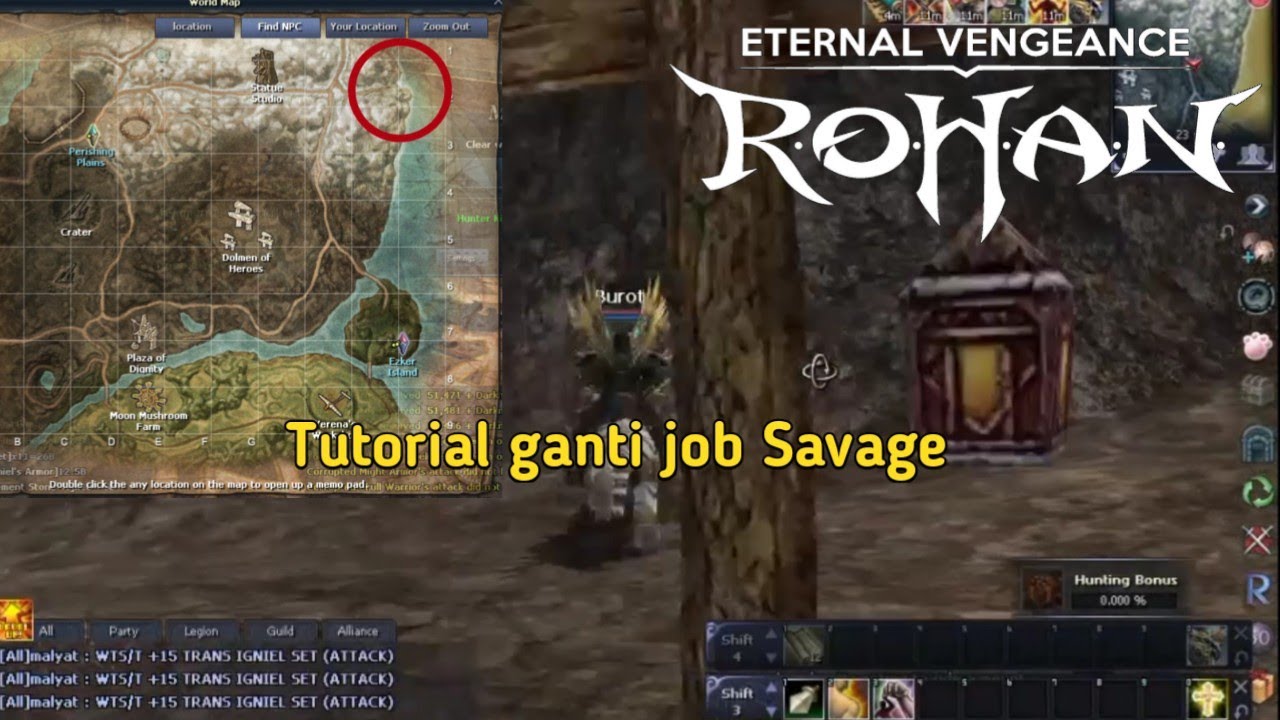 Tutorial ganti job Savage Terbaru, Terlengkap | Rohan Eternal Vengeance ...