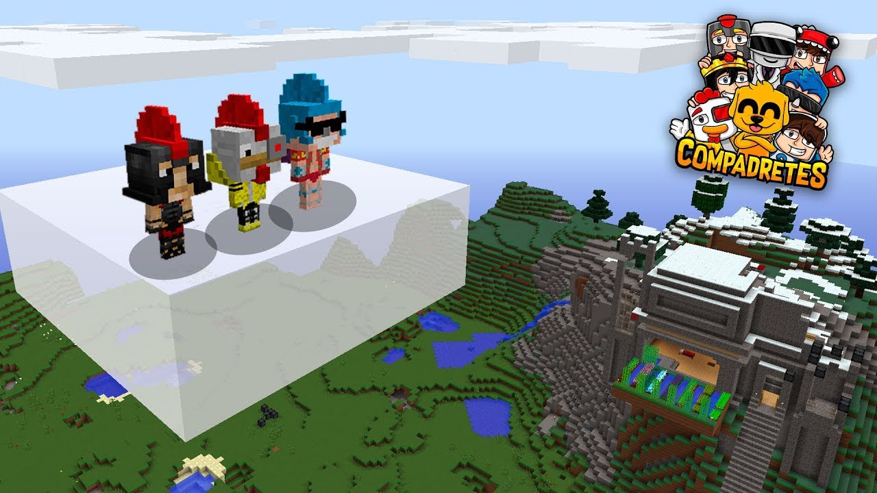#COMPADRETES: MI CASA EN LAS NUBES ☁️😂 EP 3. MINECRAFT SERIE CON LOS ...