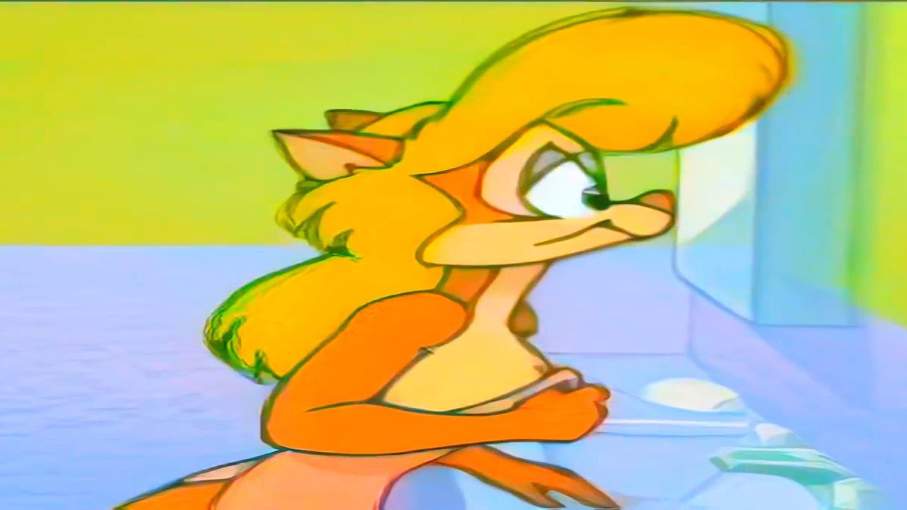 Sexy furry Amy The Squirrel in the shower drops the towel - YouTube