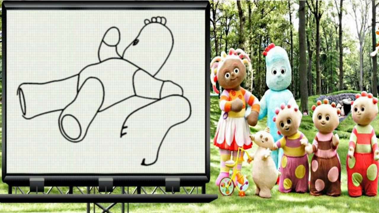 IgglePiggle - In the Night Garden... - How to Draw Iggle Piggle- Video ...