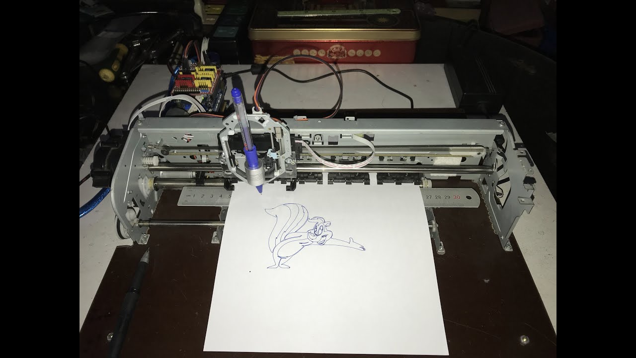 3 AXIS CNC PLOTTER FROM DC MOTORS AND OPTICAL ENCODERS - TESTING 3 ...