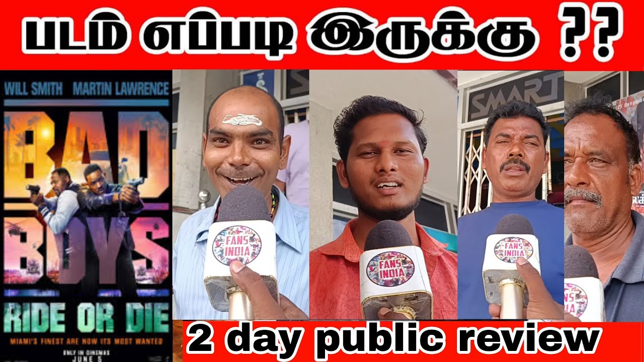 Bad Boy day ride or die and Public Review Tamil | Rewind Review | Bad ...