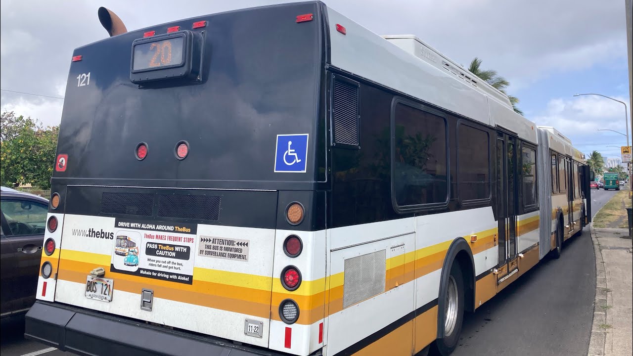From 6/22/22: Honolulu TheBus Route 20 Waikiki Beach & Hotels, Bus 121 ...