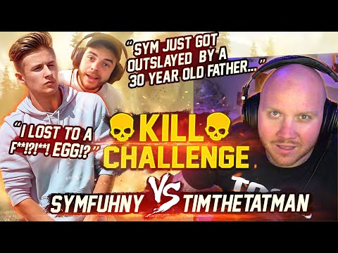 KILL CHALLENGE VS SYMFUHNY! I DESTROYED THE SKINNY KID! FT. NADESHOT & HUSKERRS