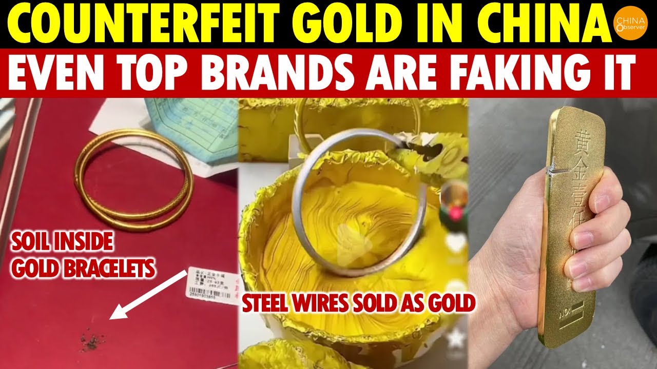 China’s Gold Scams Soar: Soil Inside Gold Bracelets, Steel Wires Sold ...