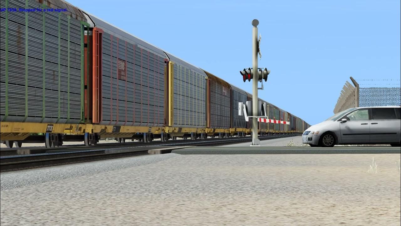 Run 8 Train Simulator V3 CP ES44AC 8199 Leading M212-09 With a Amazing Narrow Front 1 Piece 1L ...