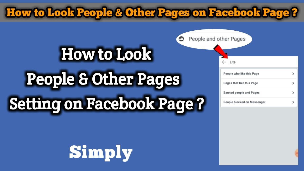How to Look at People and Other Pages on Facebook Page | How to See Who ...