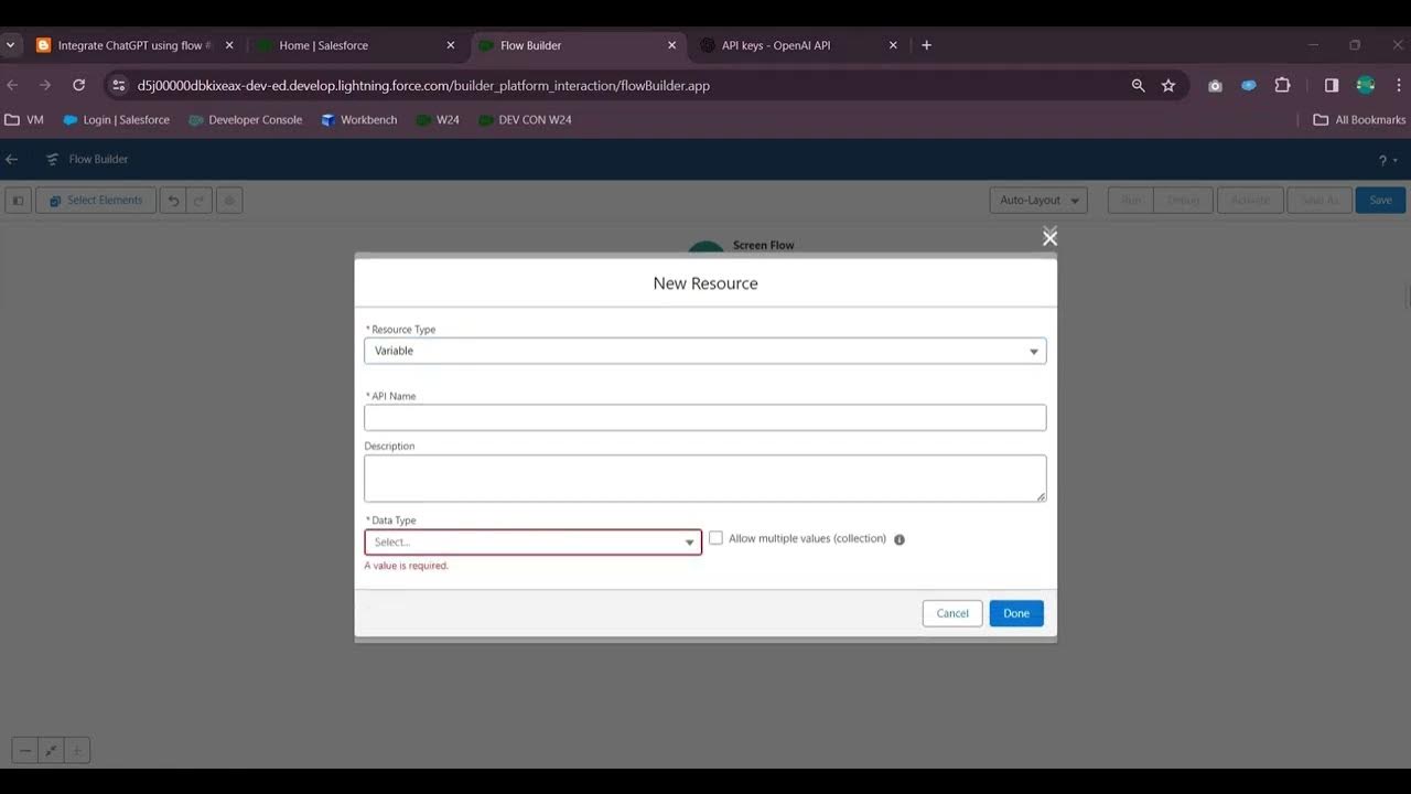 Integrate ChatGPT using flow #inSalesforce - YouTube