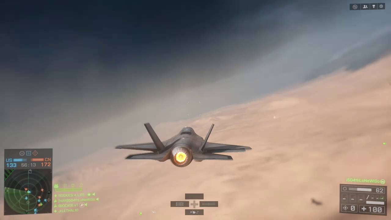 BF4: F-35 Raptor "Coming back and bite your butt" - YouTube